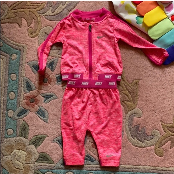 Nike | Matching Sets | Hot Pink Nike Track Suit | Poshmark